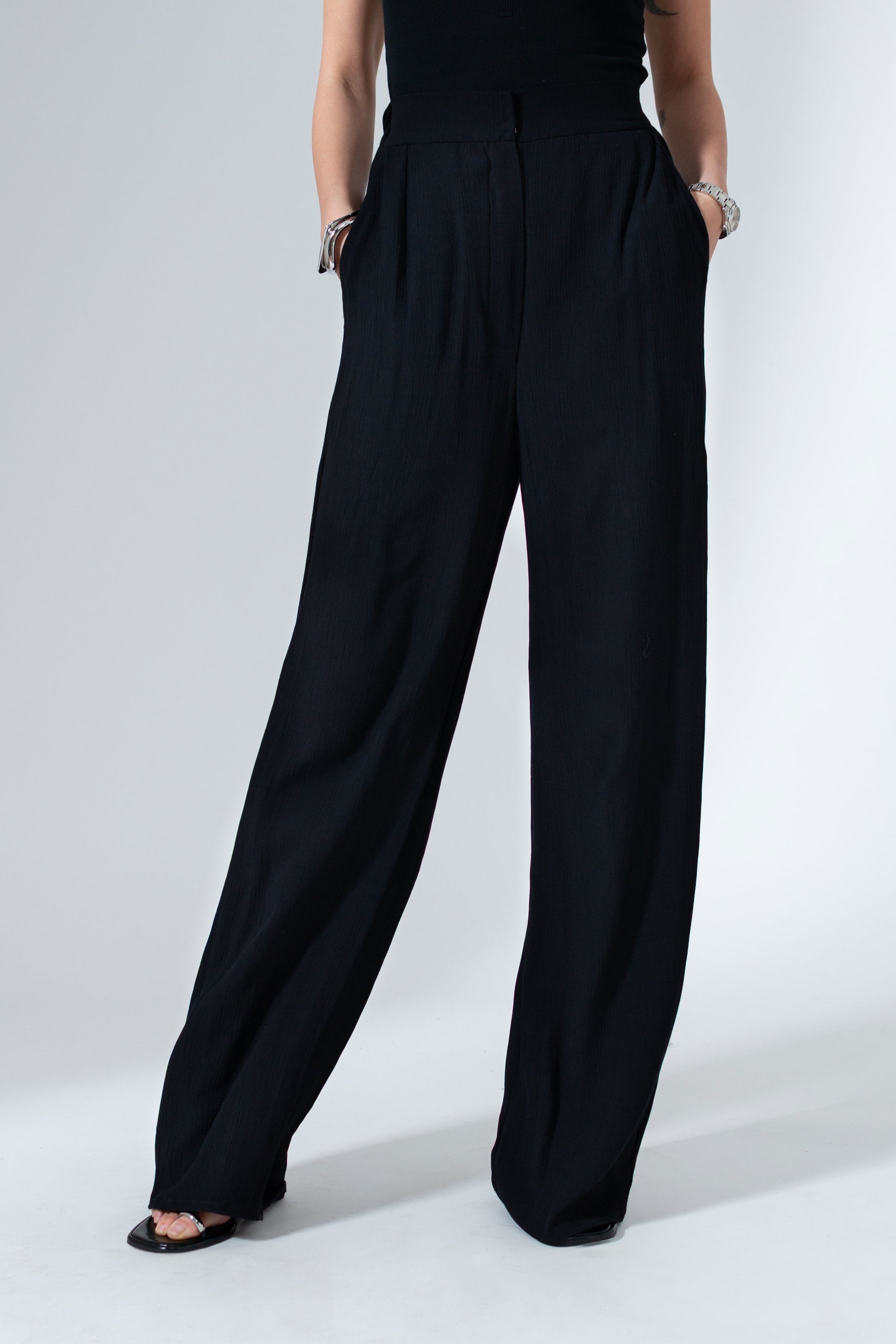 Tess Cotton Wide Leg Trousers – Sensibly